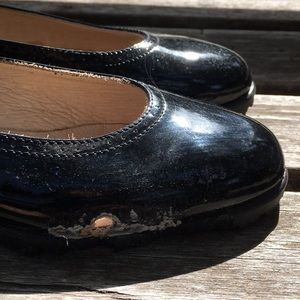 Shoes | Black Patent Leather Flats Made In Italy | Poshmark